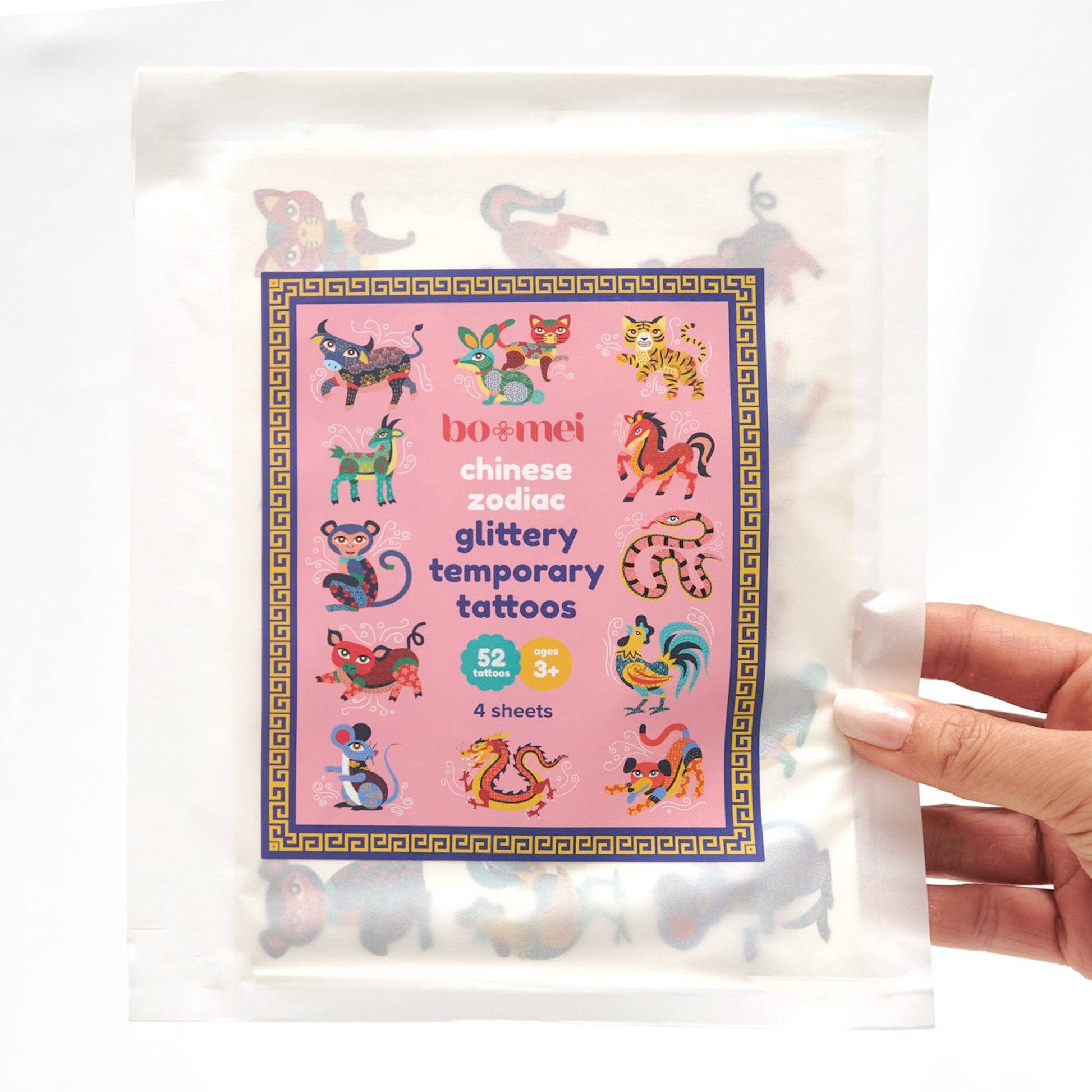 Chinese Zodiac Glitter Temporary Tattoos – On Waverly