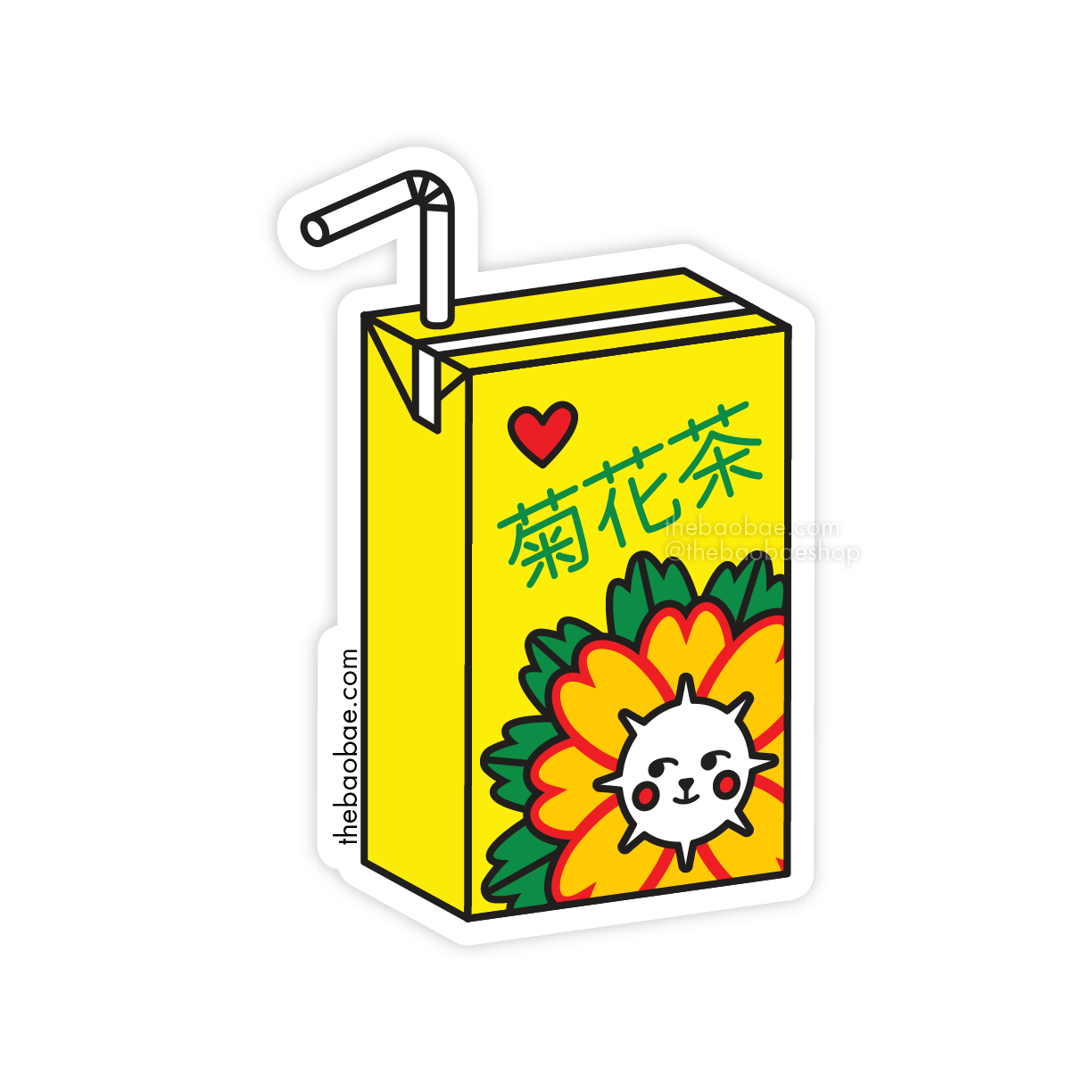 Chrysanthemum Tea Juice Box Sticker – On Waverly