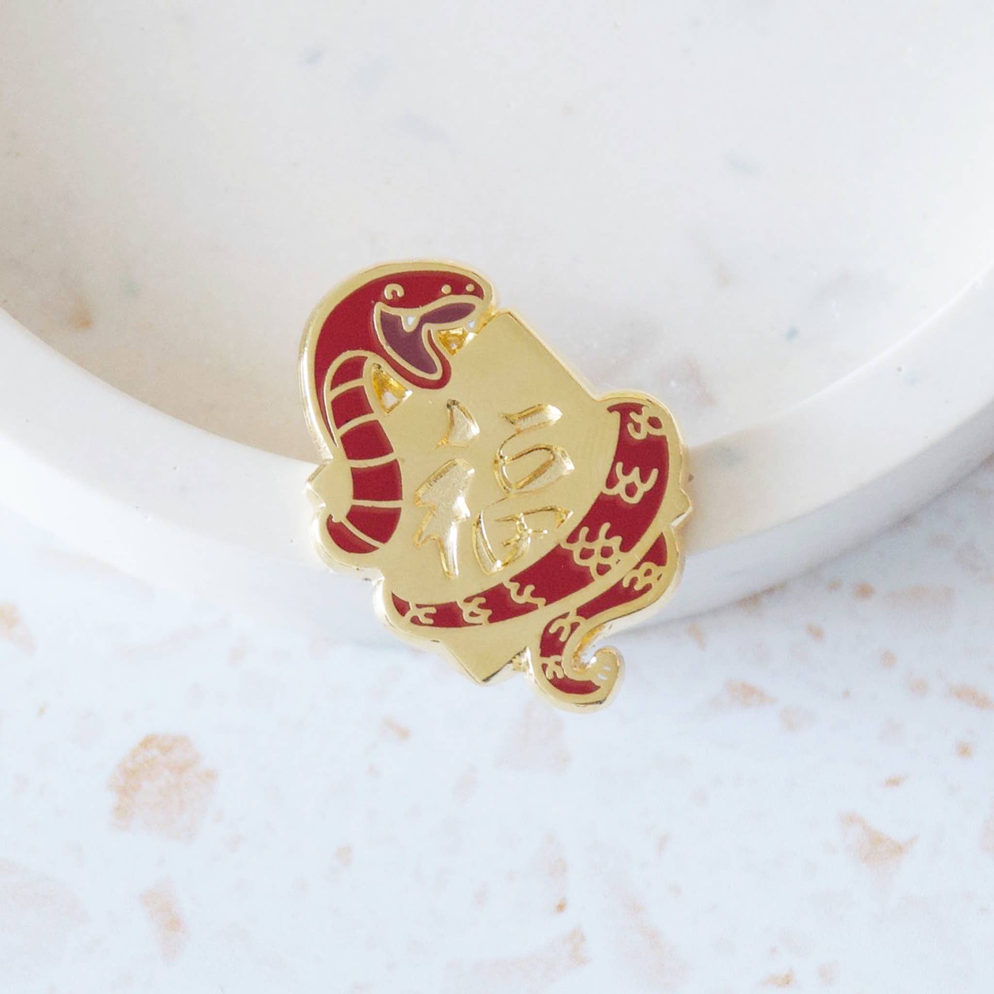Lunar New Year Snake Enamel Pin – On Waverly