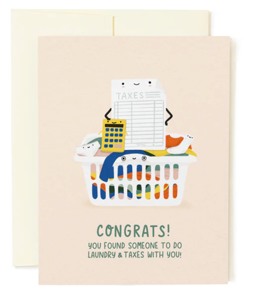 Laundry & Taxes Card – On Waverly
