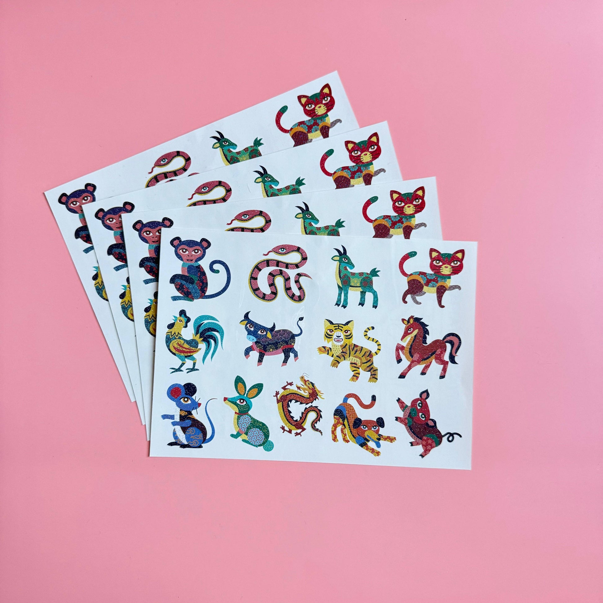 Chinese Zodiac Glitter Temporary Tattoos – On Waverly