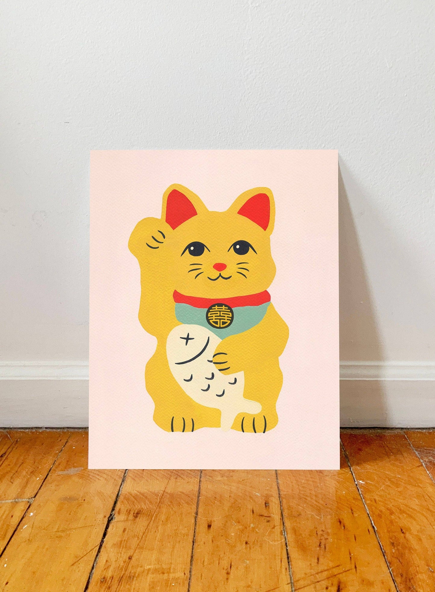 Lucky Cat Art Print – On Waverly