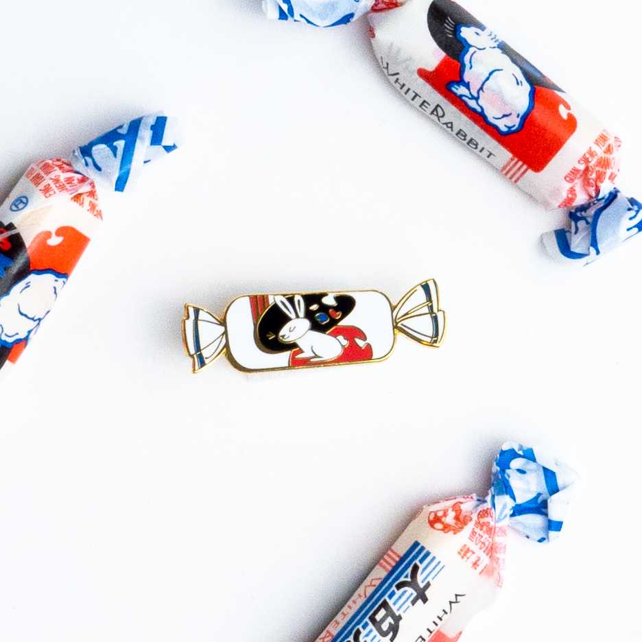 White Rabbit Enamel Pin – On Waverly