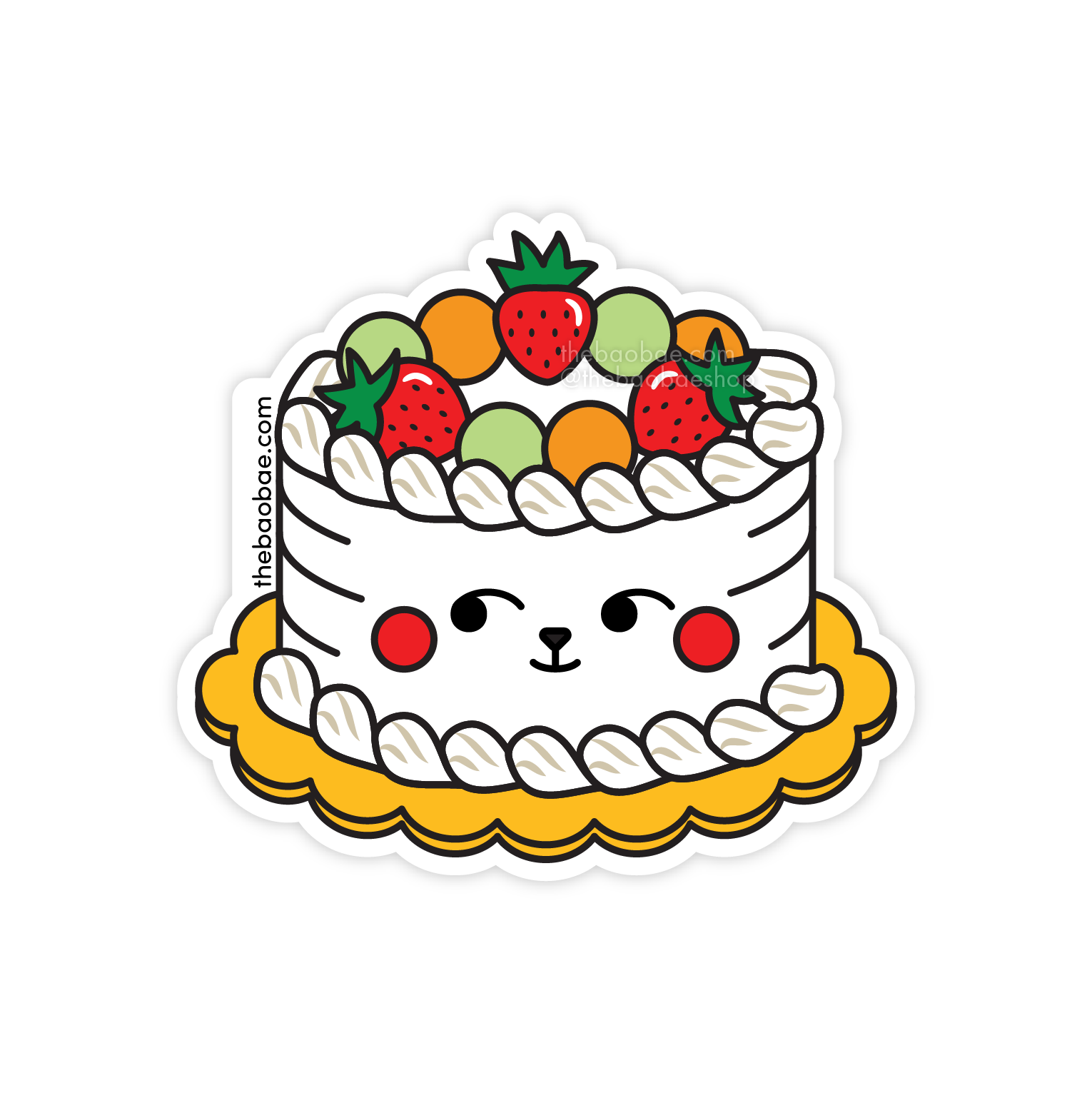 Fruit Cake Sticker – On Waverly