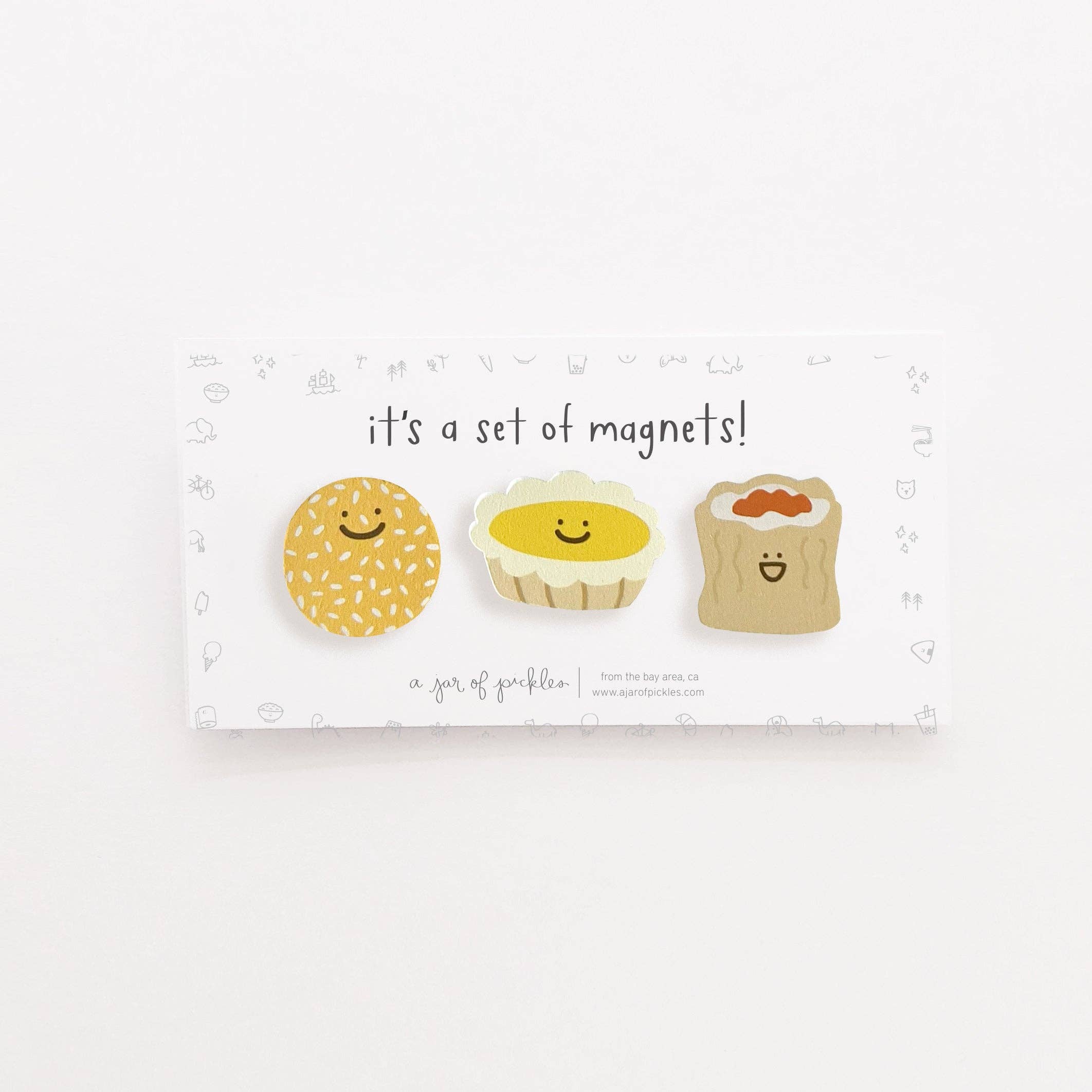 Dim Sum Wood Magnet Set of 3 – On Waverly