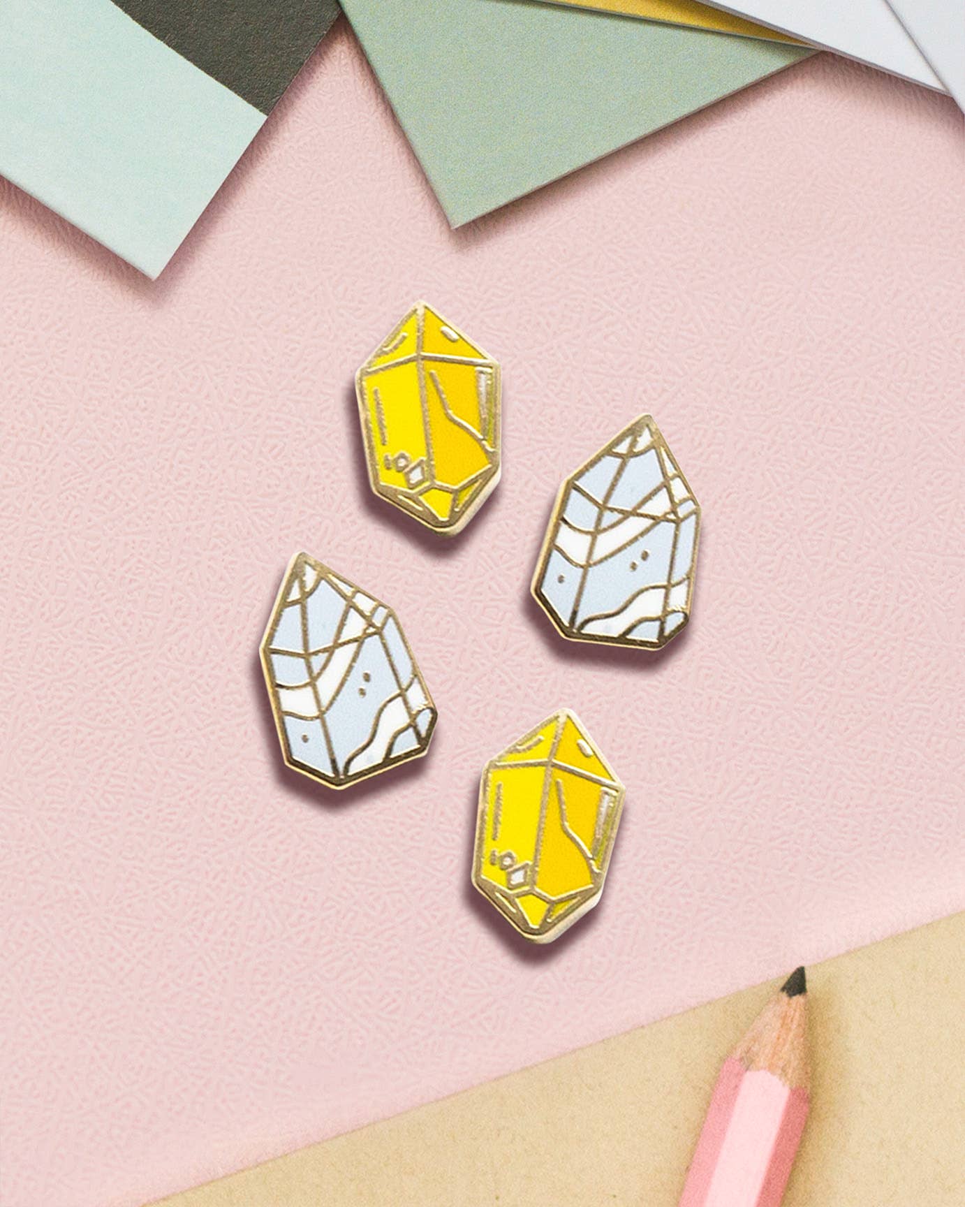 Crystal Mini Enamel Pin – On Waverly